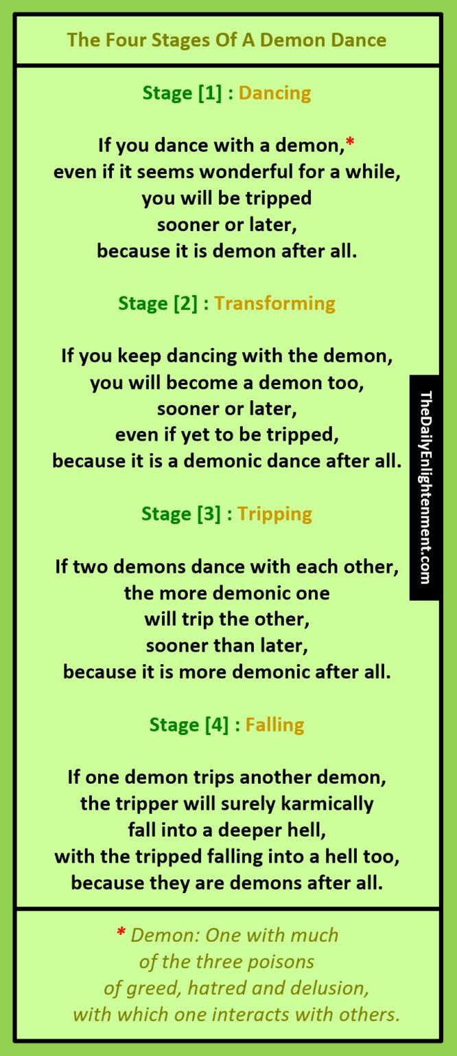 The Four Stages Of A Demon Dance – The Daily Enlightenment