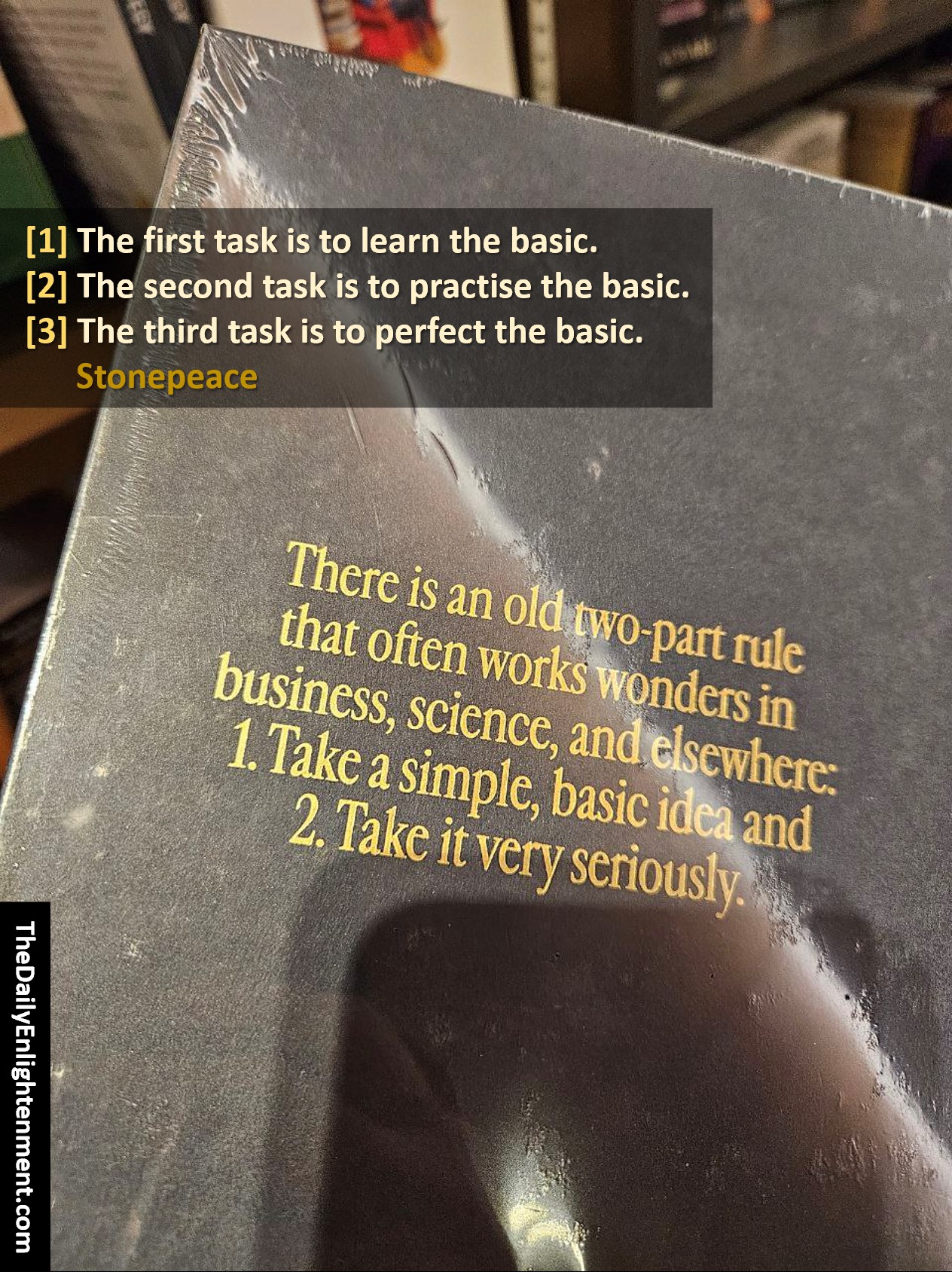 Get The Basics Right – The Daily Enlightenment